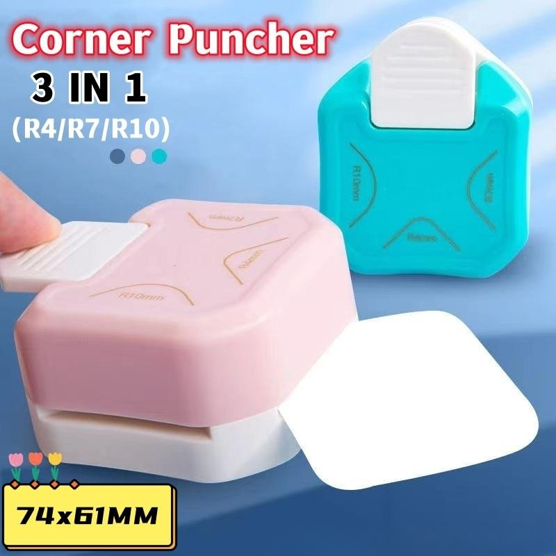 3in1 Round Corner Trimmer Puncher R4mm / R7mm / R10mm for Card Photo ...