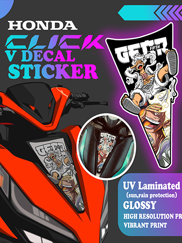 Honda Click v2 FRONT PANEL One Piece Decal Sticker | Shopee Philippines