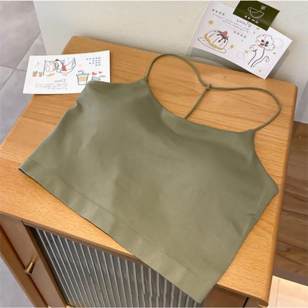 fashion Korean Style Hot Girl Printed Sando Top With Padded One-piece ...