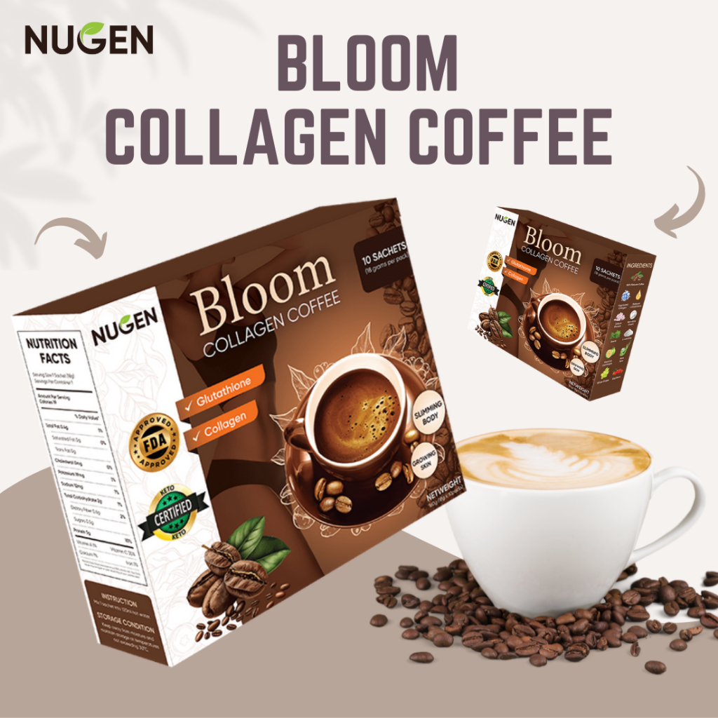 Bloom Collagen Coffee With Collagen And Glutathione Help Skin ...