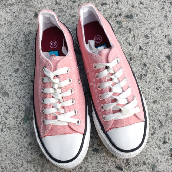 Advan Ladies Salmon Light Pink Low Cut Women's Sneakers | Shopee ...