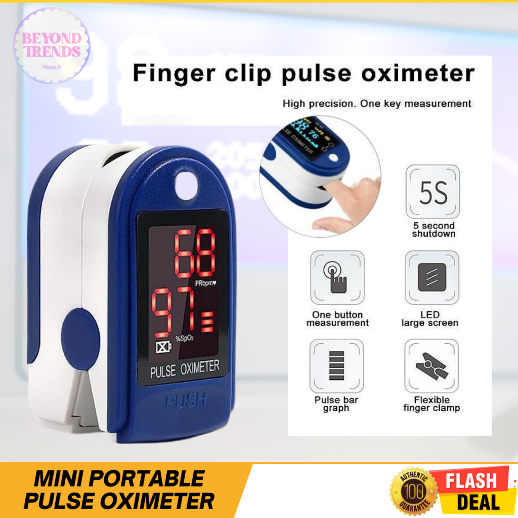BT Accurate Mini Portable Finger Pulse Oximeter Fingertip Clip Pulse ...