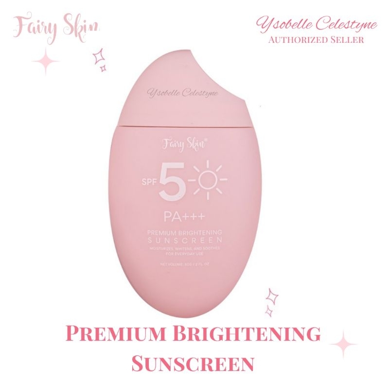Fairy Skin Premium Brightening Sunscreen SPF 50 PA++++ 50G | Shopee ...