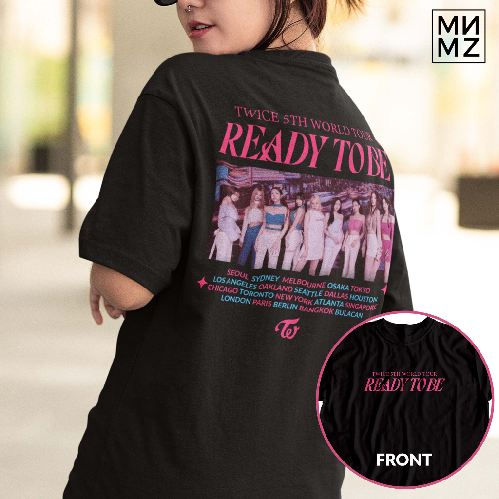 TWICE READY TO BE KPOP GRAPHIC PRINTS SHIRT | MINIMIZE TEES | Shopee ...
