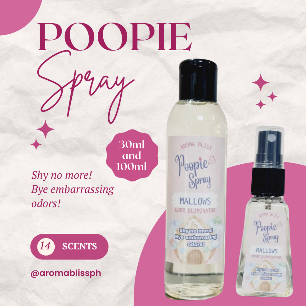 Aroma Bliss Poopie Spray Toilet Spray 30ml and 100ml | Shopee Philippines