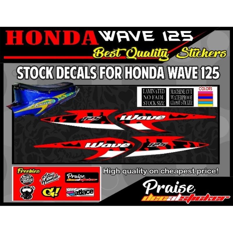 Honda Wave125 stock decals | Shopee Philippines