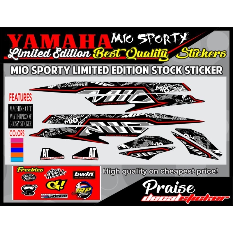 Mio Sporty stock decals Limited edition | Shopee Philippines