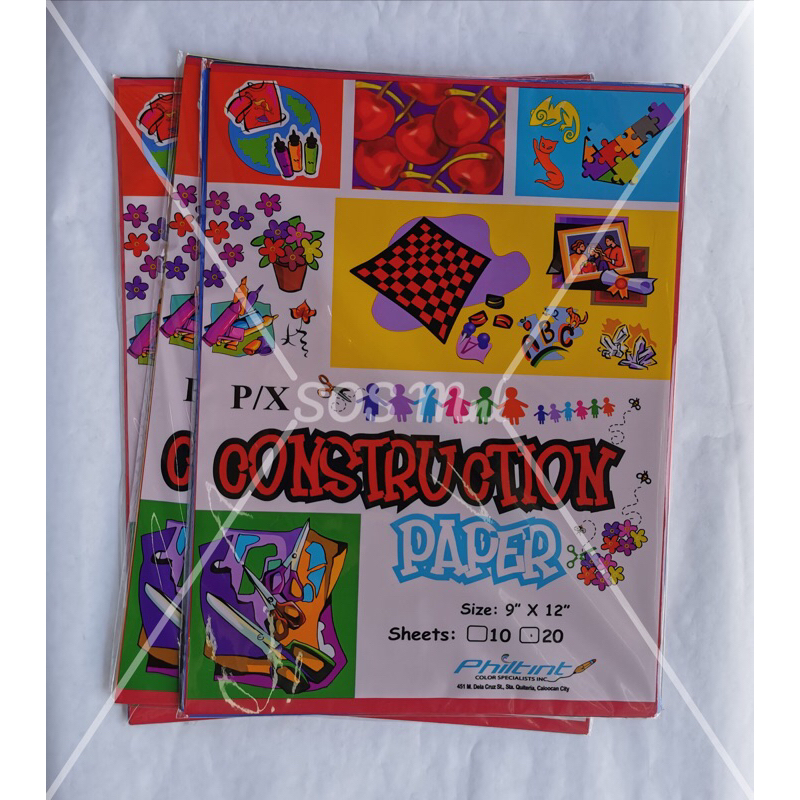 CONSTRUCTION PAPER (Pack of 20s) | Shopee Philippines