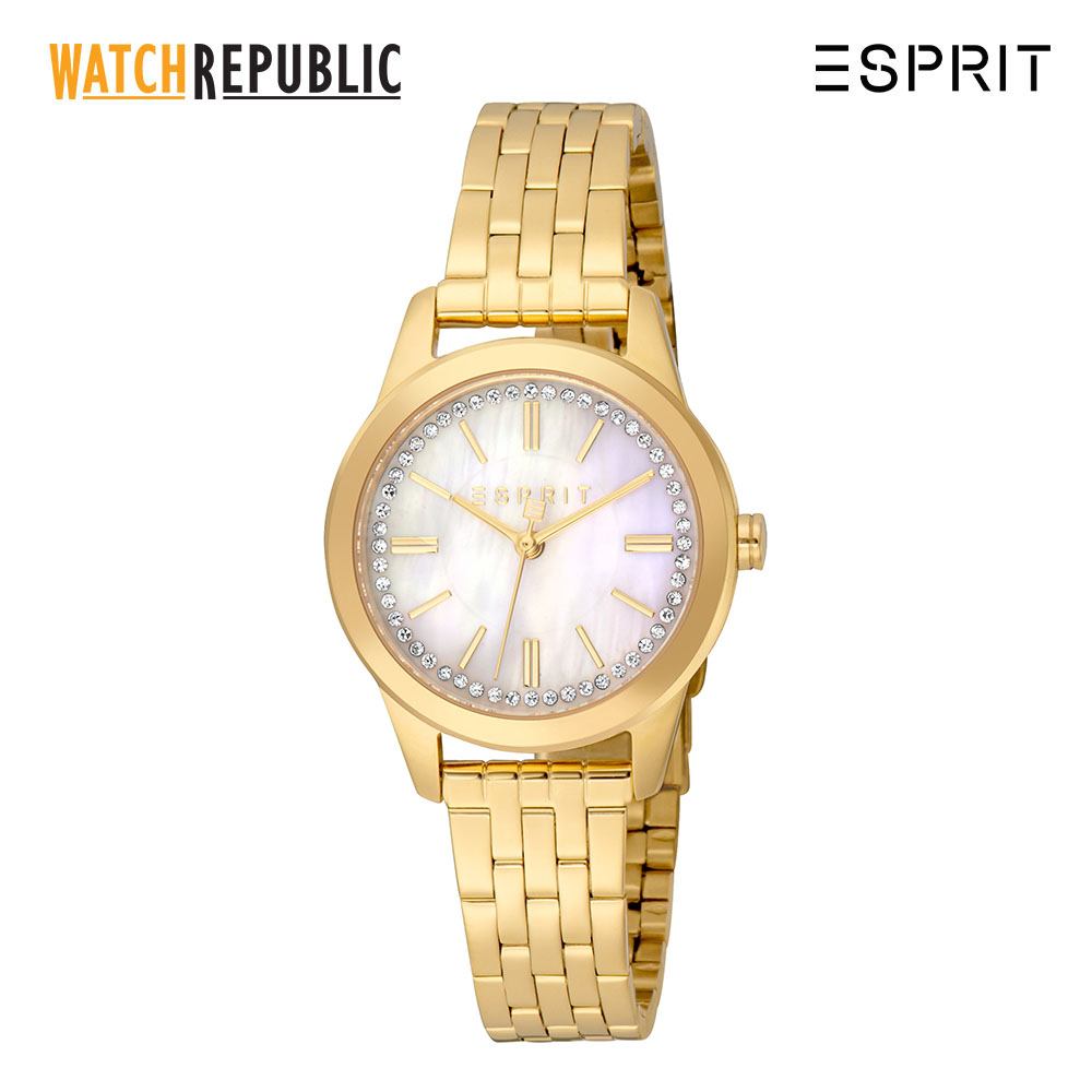 Esprit Florentine Gold Stainless Steel Analog Watch Women EES1L370M0065 ...