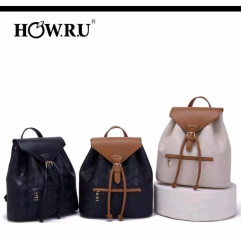 HOW R U BACKPACK PLAIN MINIMALIST FOR SCHOOLING AND OFFICE BACKPACK ...