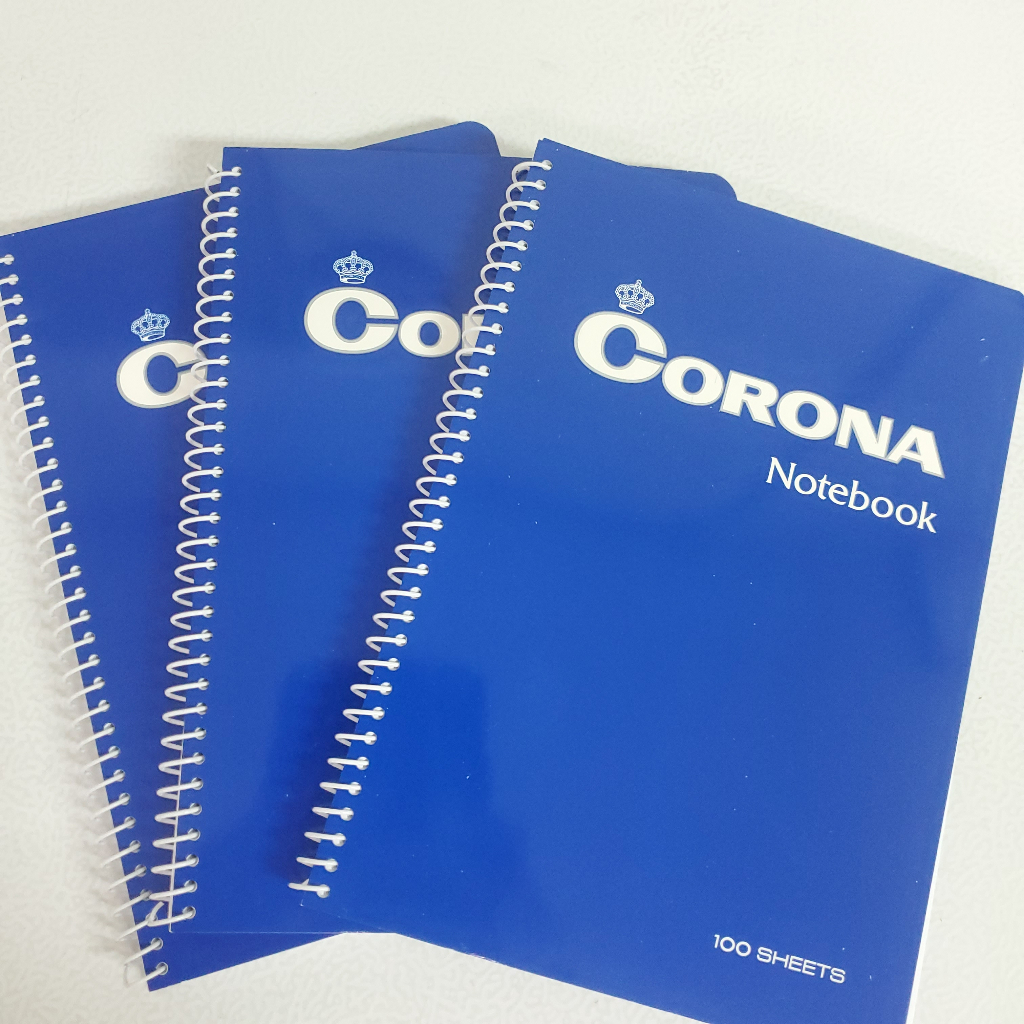 CORONA NOTEBOOK l Spiral Type | Shopee Philippines