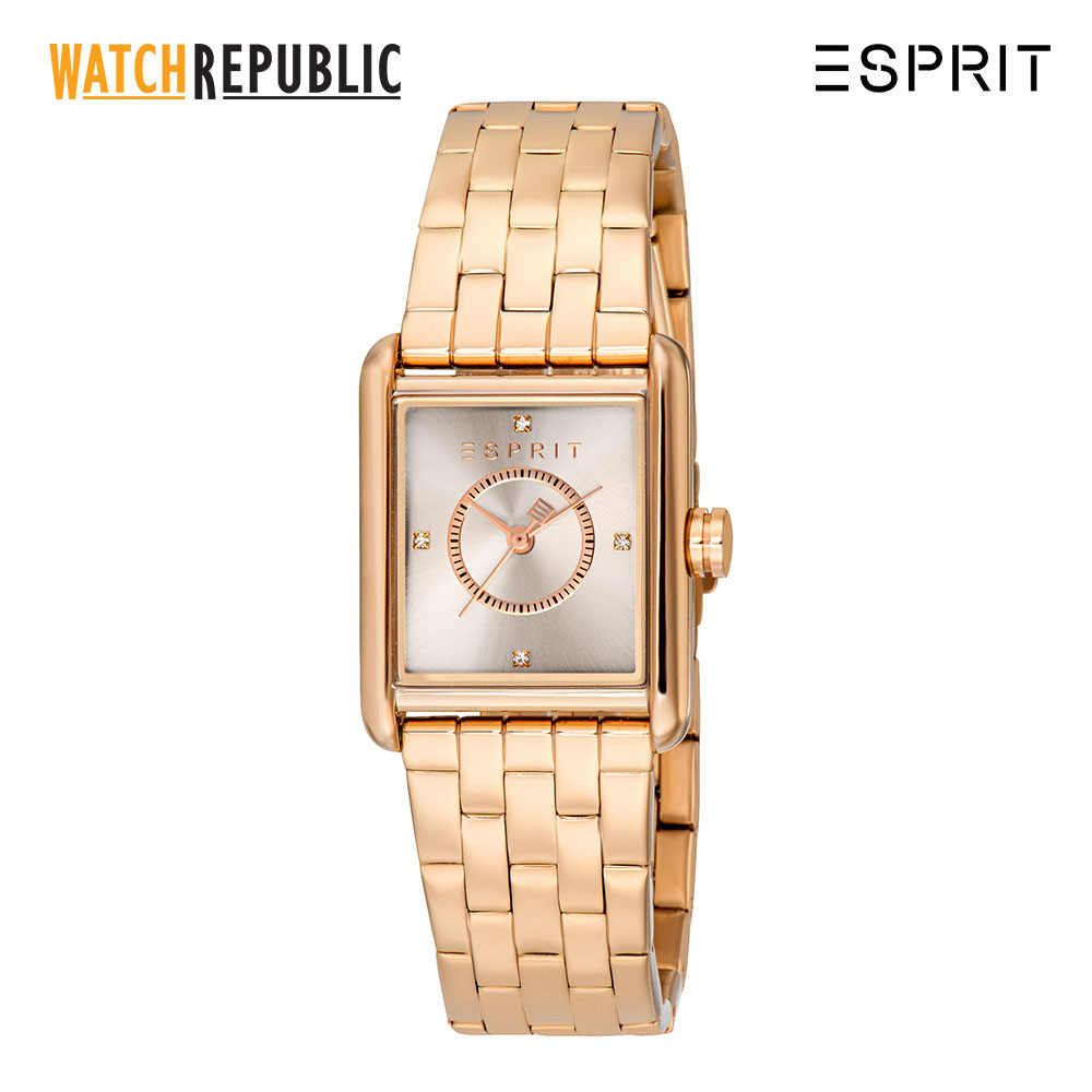 Esprit Amira Rose Gold Stainless Steel Analog Watch Women EES1L397M0075 ...