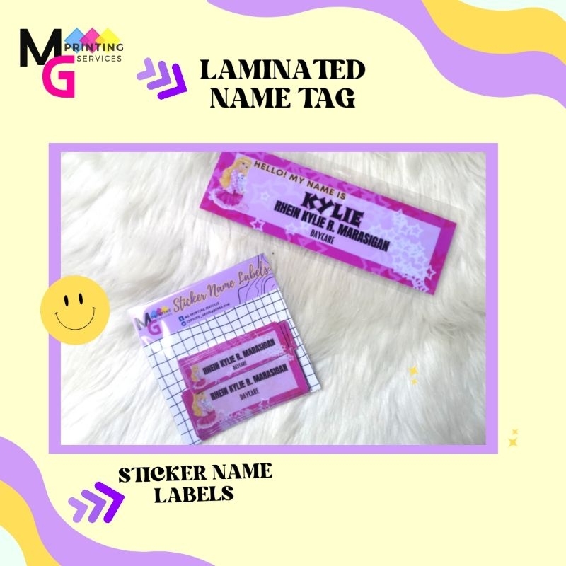 Customized Laminated Name Tag | Shopee Philippines