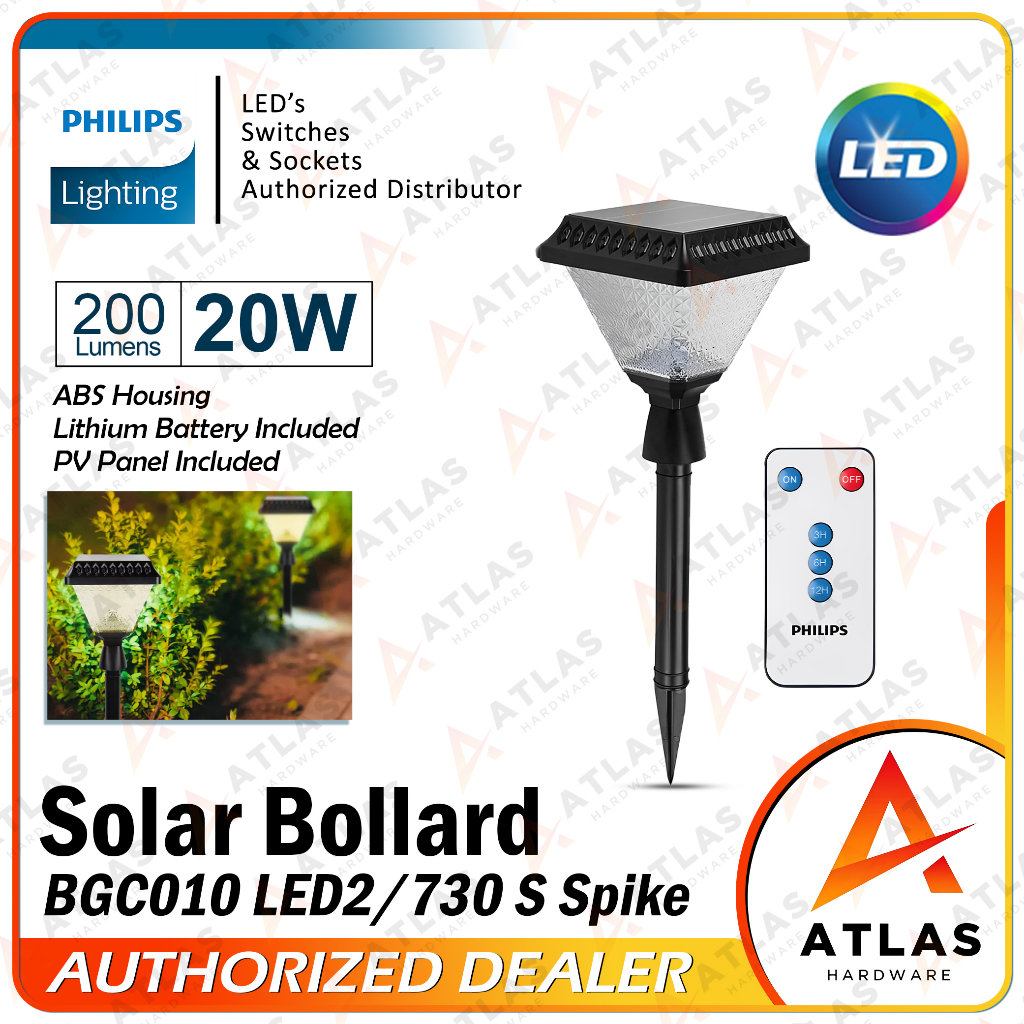 Philips Essential SmartBright Solar Bollards S Spike 20W ORIGINAL ...