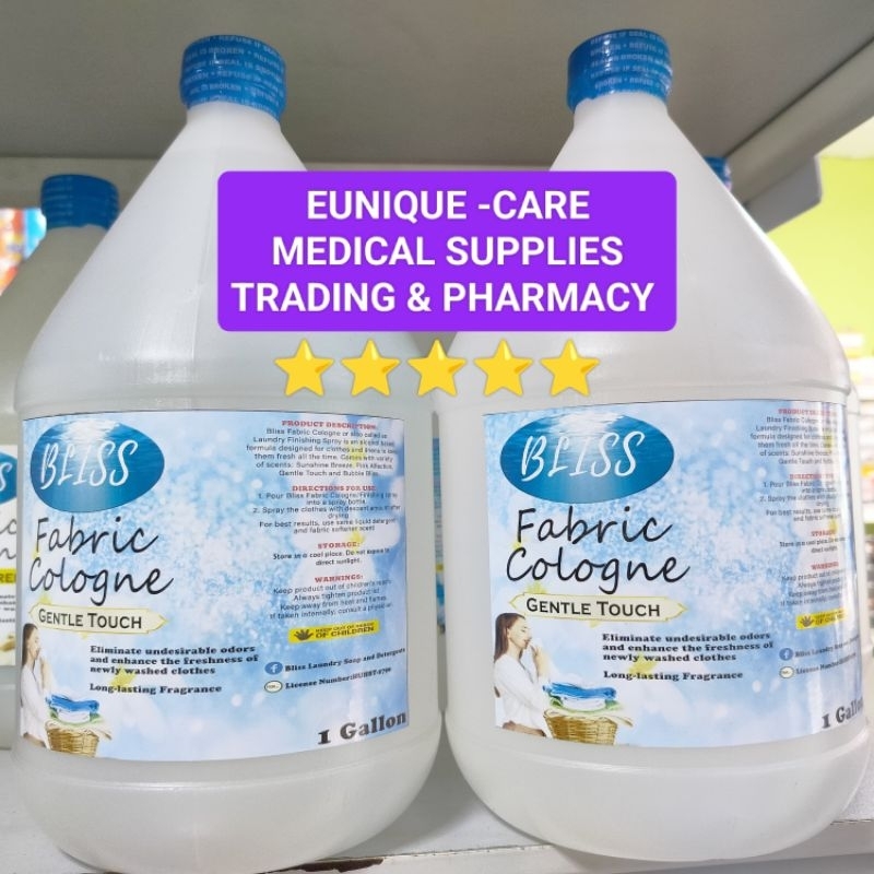 BLISS Fabric Cologne alcohol base ( GENTLE TOUCH ) (Per GALLON ₱499 ...