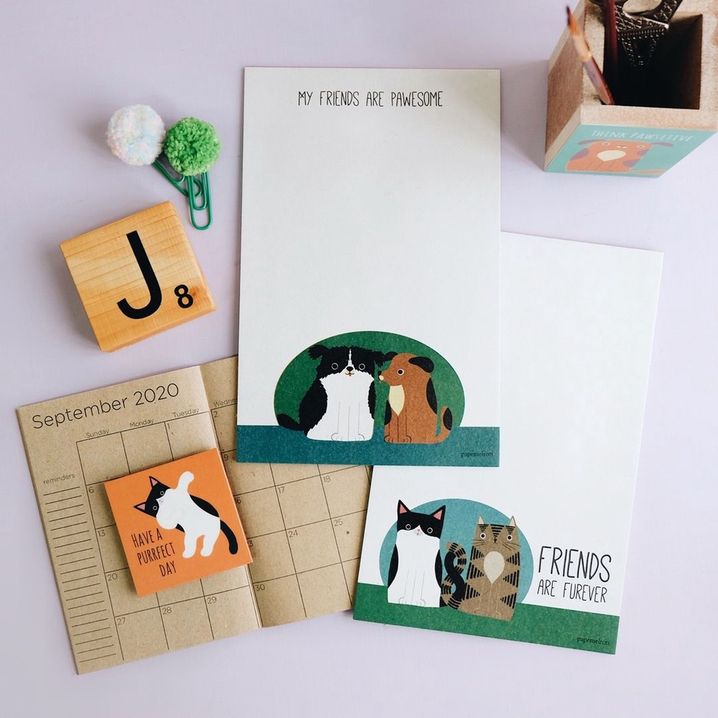 Papemelroti Pawsome Notepad | Writing Pad | Memo Stationery | CLEARANCE ...