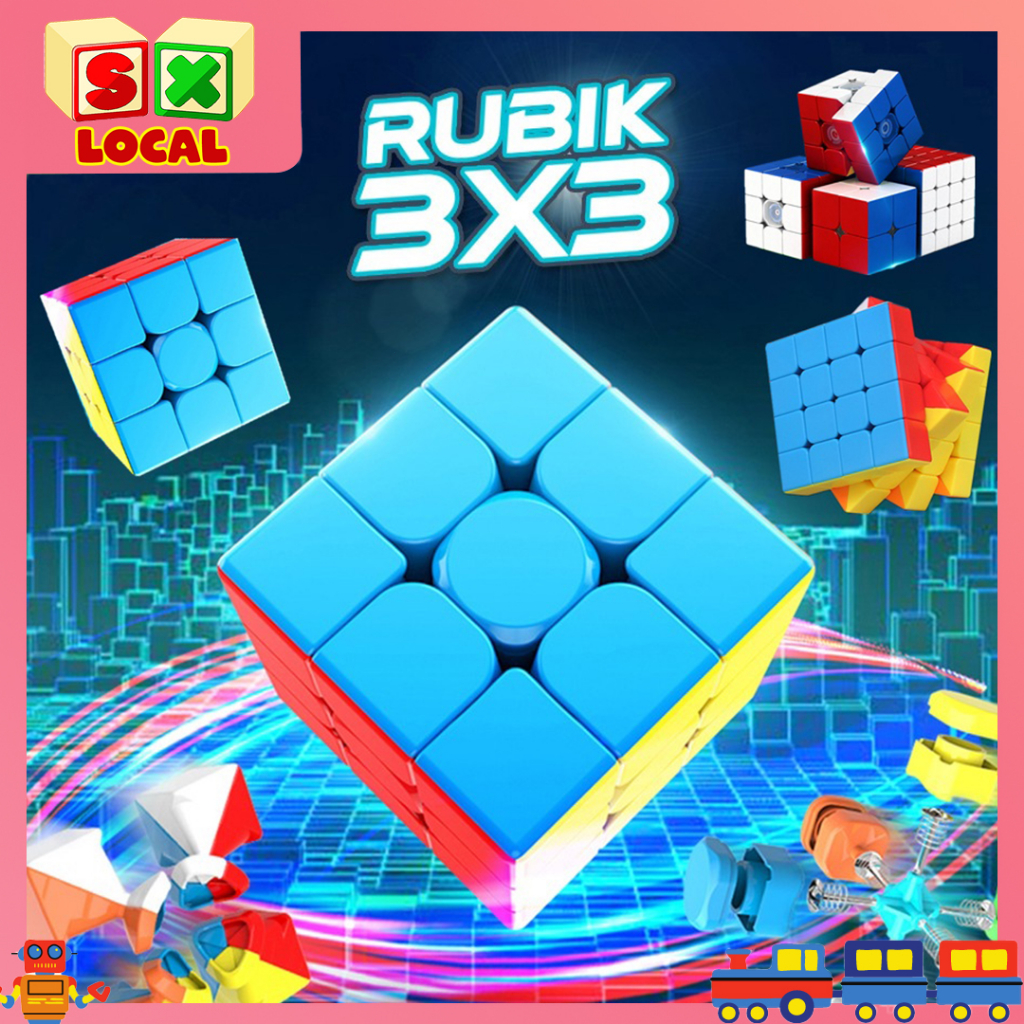 3x3 Magic Cube Stickerless Rubik's Cube Puzzle Smooth Professional Speed Cubes Educational toys ...