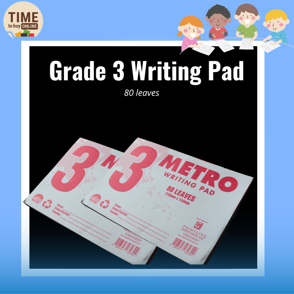 Grade 3 Writing Pad 80 leaves per pad | Shopee Philippines