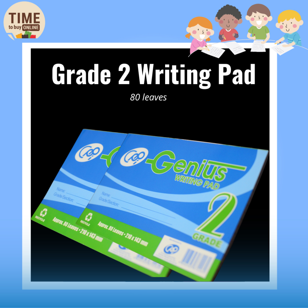 Grade 2 Writing pad 80 leaves per Pad | Shopee Philippines