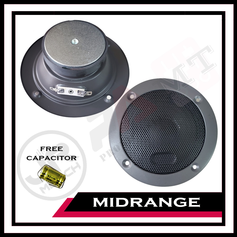 (ISG-4M) 4" 120 watts 8 ohms Midrange Speaker with Free Capacitor ...