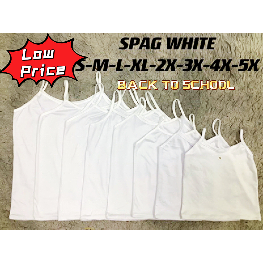 Sando Spaghetti White for Girl School White Under Shirts for 1-10 y/o ...