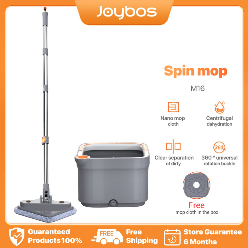 Joybos Self Wash Spin Mop 360 Spinner Flat Mop Clean and dirty water separation tank/mop cloth ...