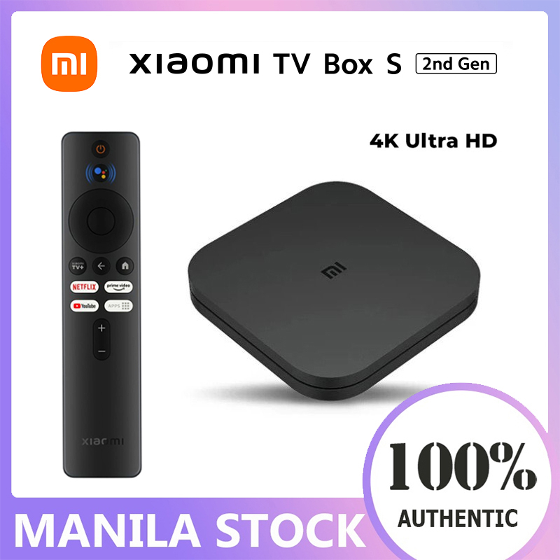 Xiaomi TV Box S (2nd Gen) 4K Ultra HD Streaming Media Player Bluetooth & Voice & IR Remote ...