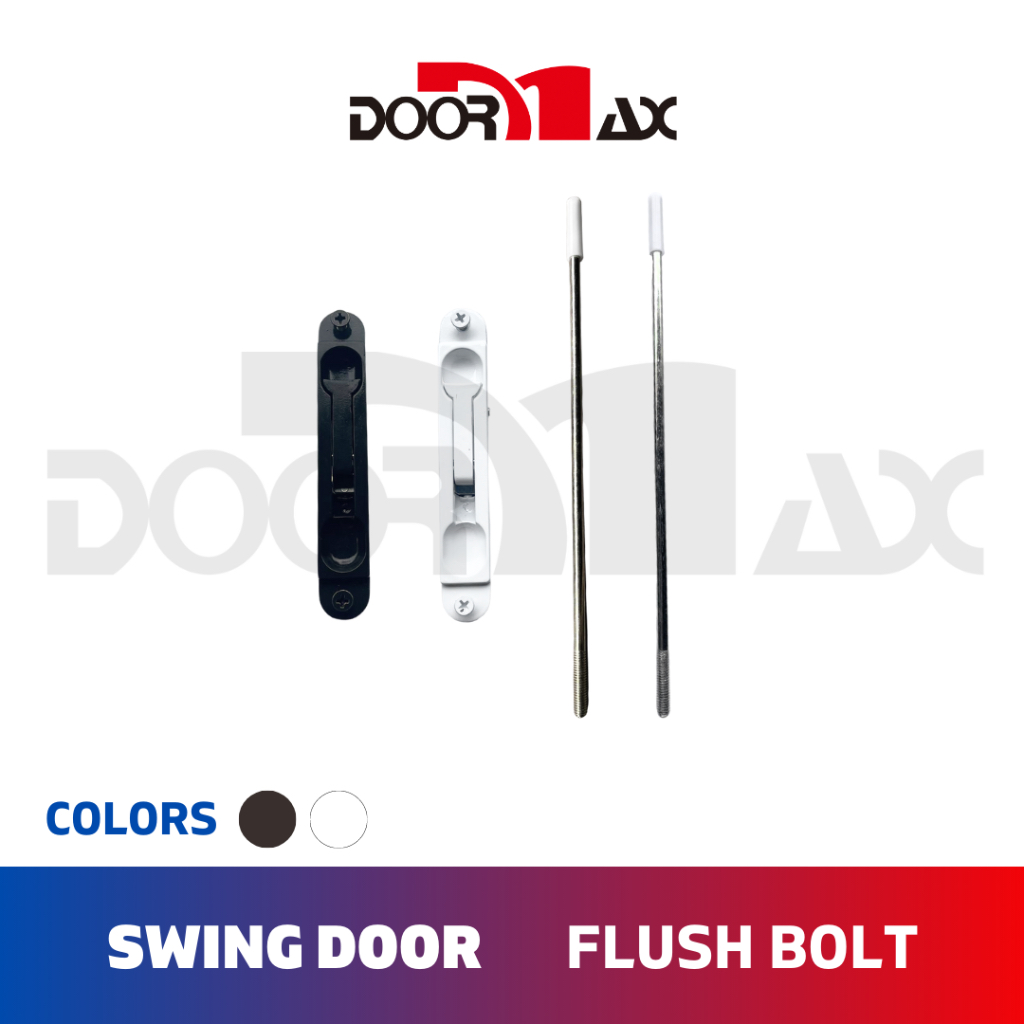 DOORMAX Flush Bolt for Swing Door (Brown/White) | Shopee Philippines