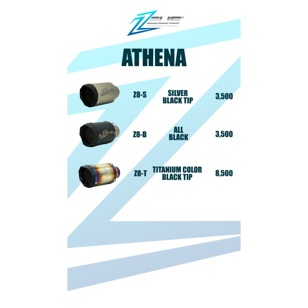 ZEUS ATHENA EXHAUST FULLSYSTEM FOR HONDA CB650R (SILVER) | Shopee ...