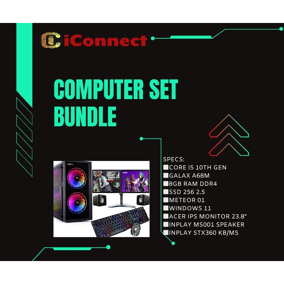 HIGH-END COMPUTER SET BUNDLE ACER IPS MONITOR & CORE I5 10TH GEN ...