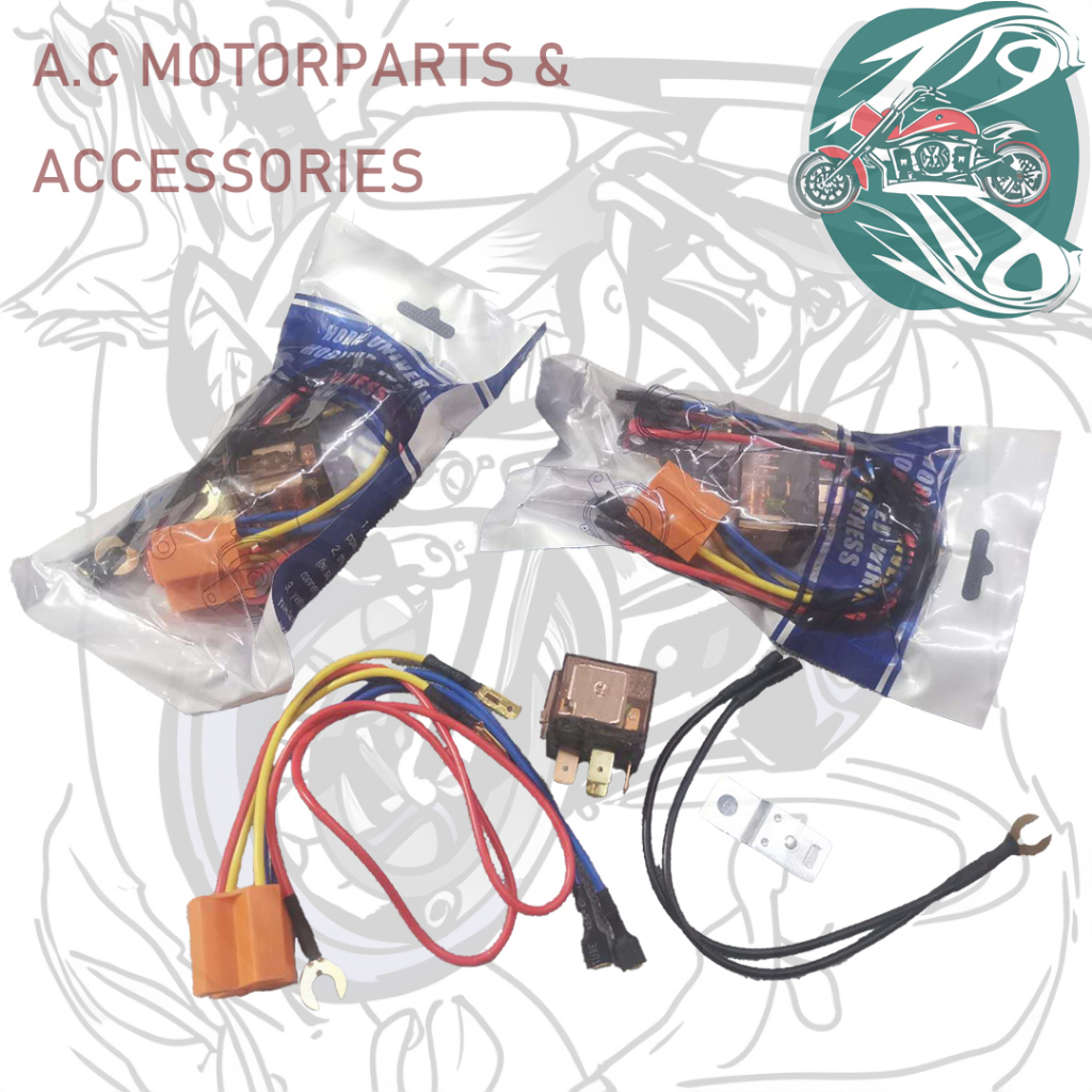 Motorcycle Horn Relay Set 12V Transparent Mini Driving Light Relay ...