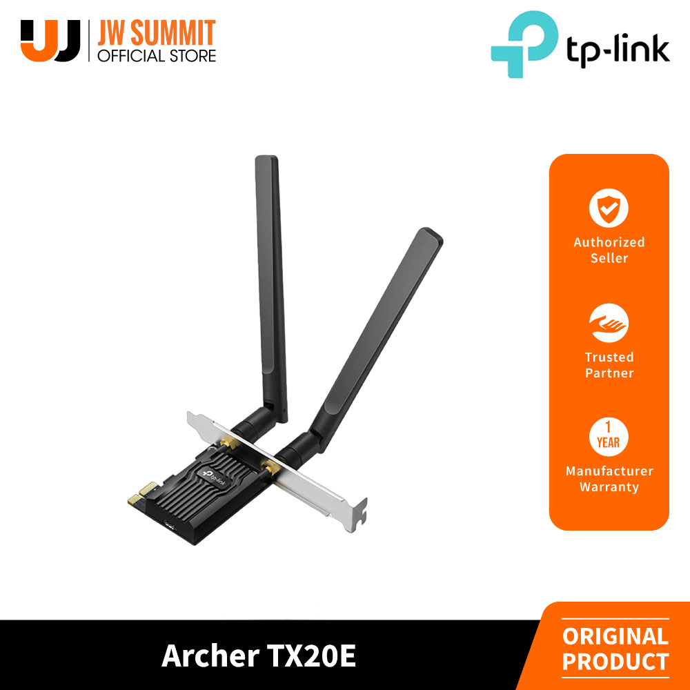 TP-Link Archer TX20E AX1800 Wi-Fi 6 Bluetooth 5.2 PCIe Adapter | Shopee ...