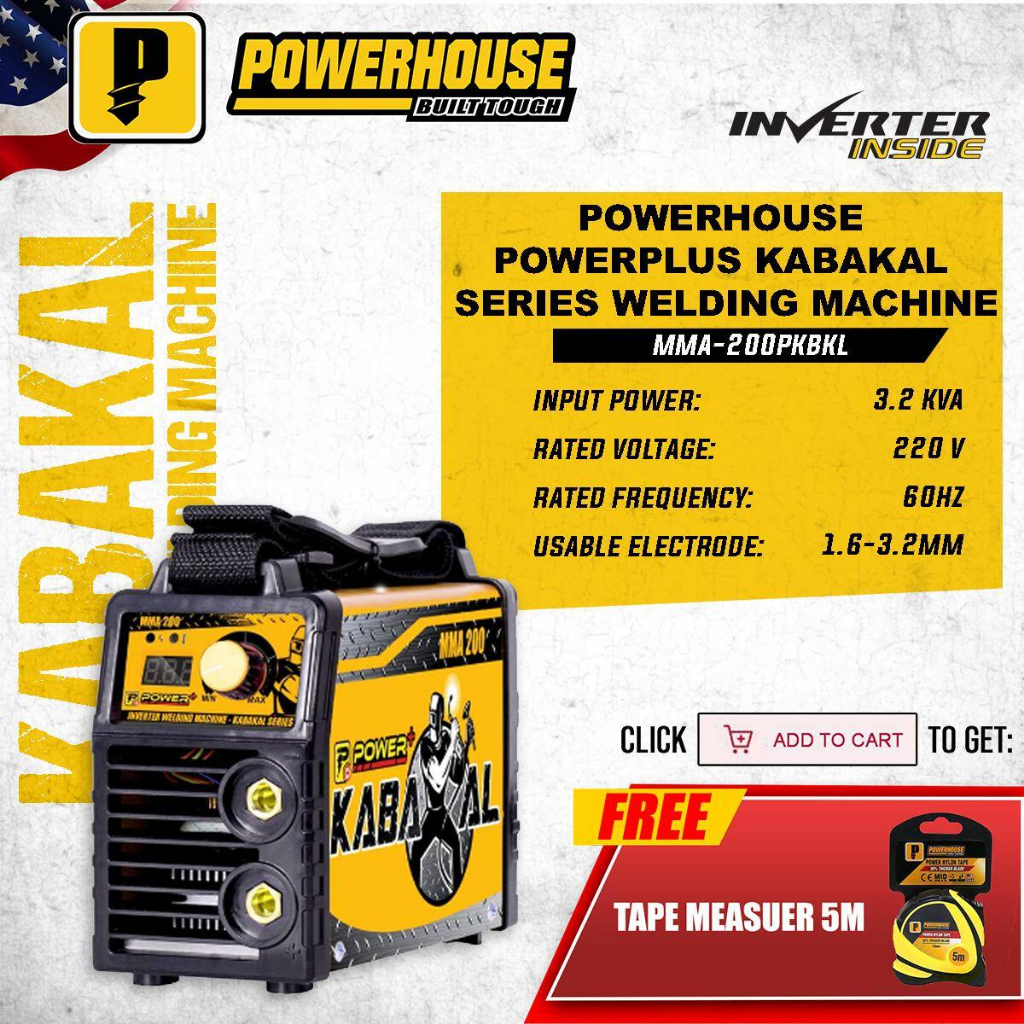 Powerhouse Powerplus MMA Inverter Welding Machine 200A 250A 300A ARC ...
