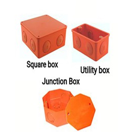 JUNCTION BOX / UTILITY BOX / COVER PVC ORANGE/AMCO BOX/SQ BOX/METAL J ...
