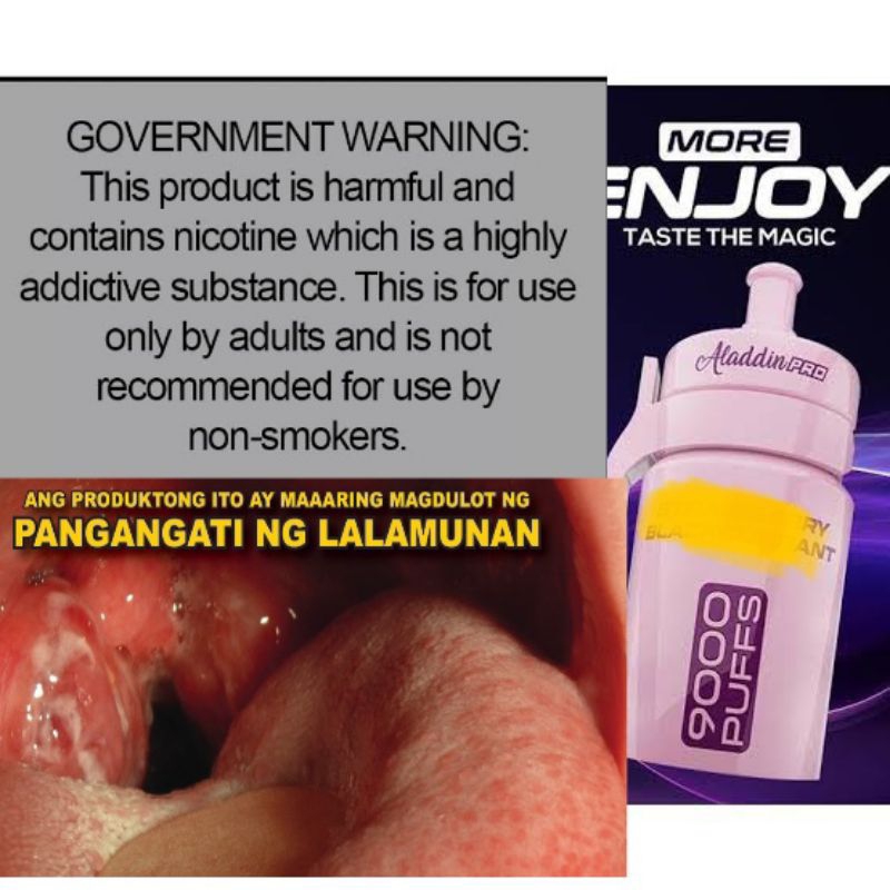 ALADDIN PRO MORE ENJOY 9000 PRE- FILLED POD REPLACEMENT & BATTERY ...