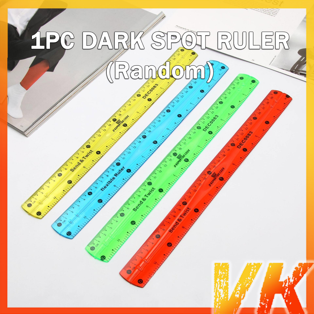 VK High Quality Flexible Ruler Tape Measure 30cm Soft Ruler Unbreakable ...