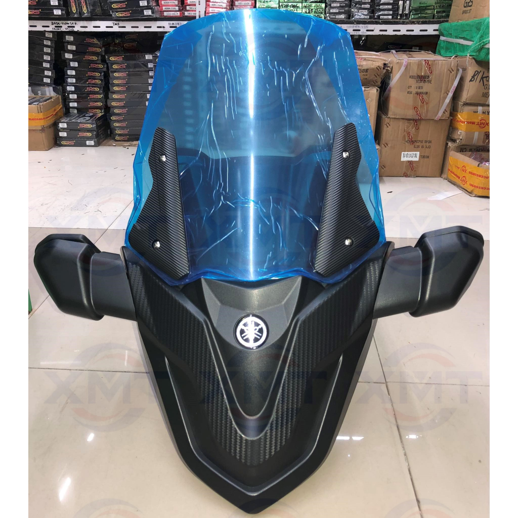 Voltron Mask Cover Carbon Design with Side Mirror & Windshield Visor ...