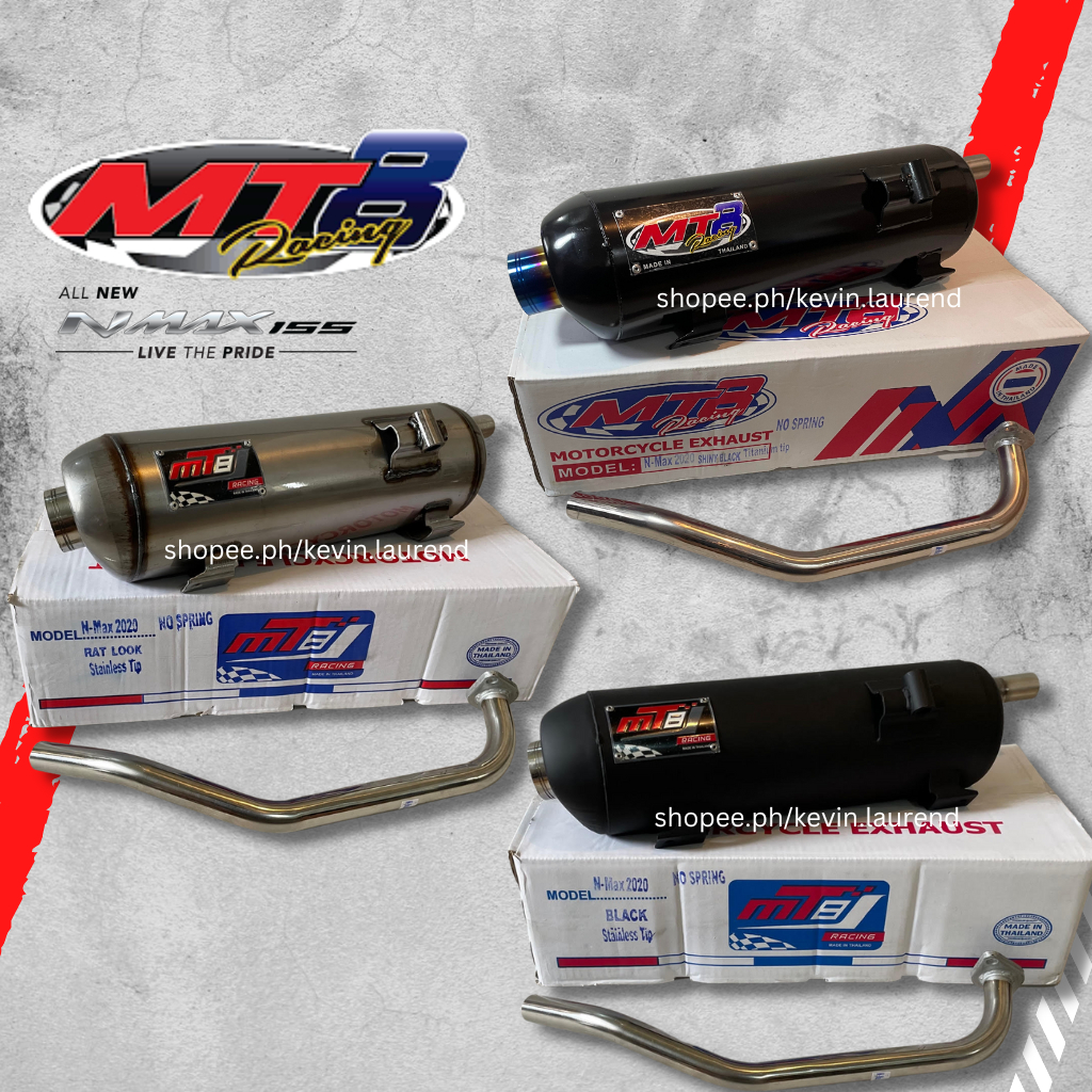 MT8 Power Pipe NMAX V2 2020 - 2024 | Stainless tip / Black Tip | NMAX ...