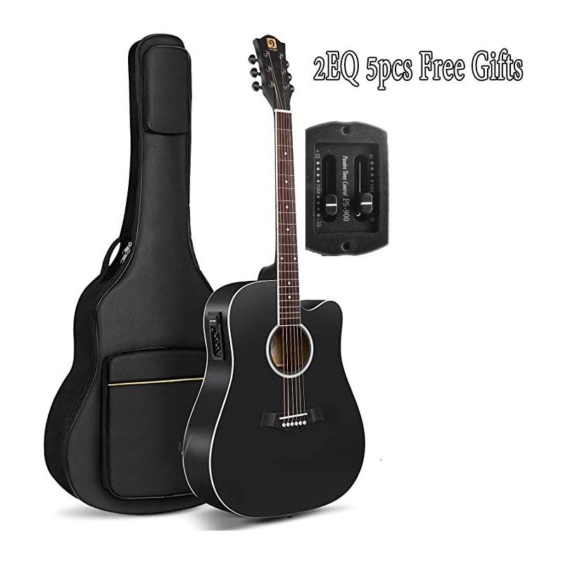KAWES 41 inch Acoustic Electric Guitar With 4EQ Pickup with Truss Rod ...