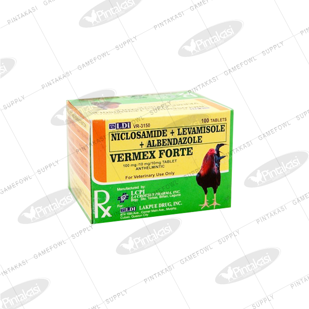 LDI Vermex Forte 100 tablet Dewormer for Gamefowl Rooster | Shopee ...