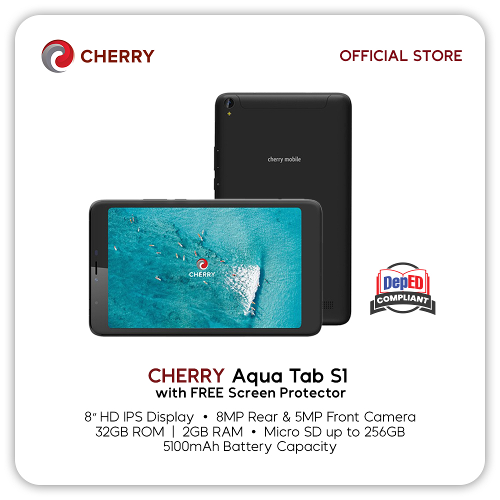 CHERRY Aqua Tab S1 with FREE Screen Protector | Shopee Philippines