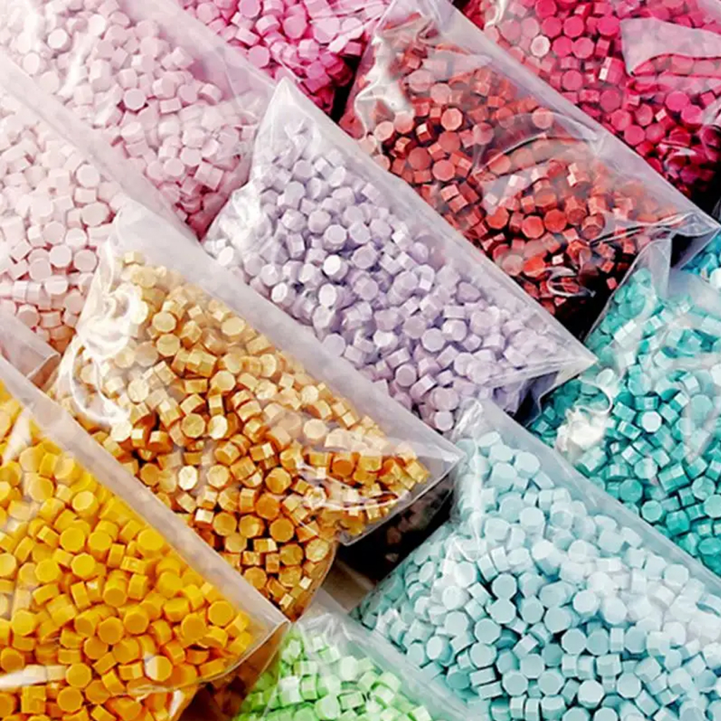 220pcs / 110pcs Seal Wax Beads Octagon Premium Sealing Wax Bead 32g 64g ...