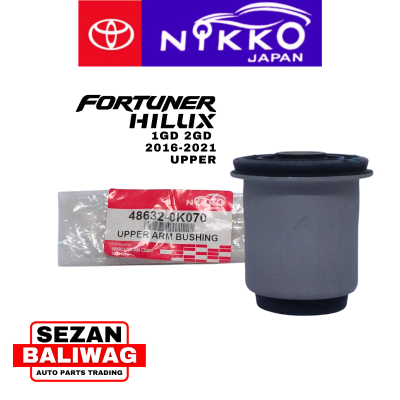 NIKKO JAPAN FRONT SUSPENSION ARM BUSHING UPPER TOYOTA FORTUNER HILUX ...