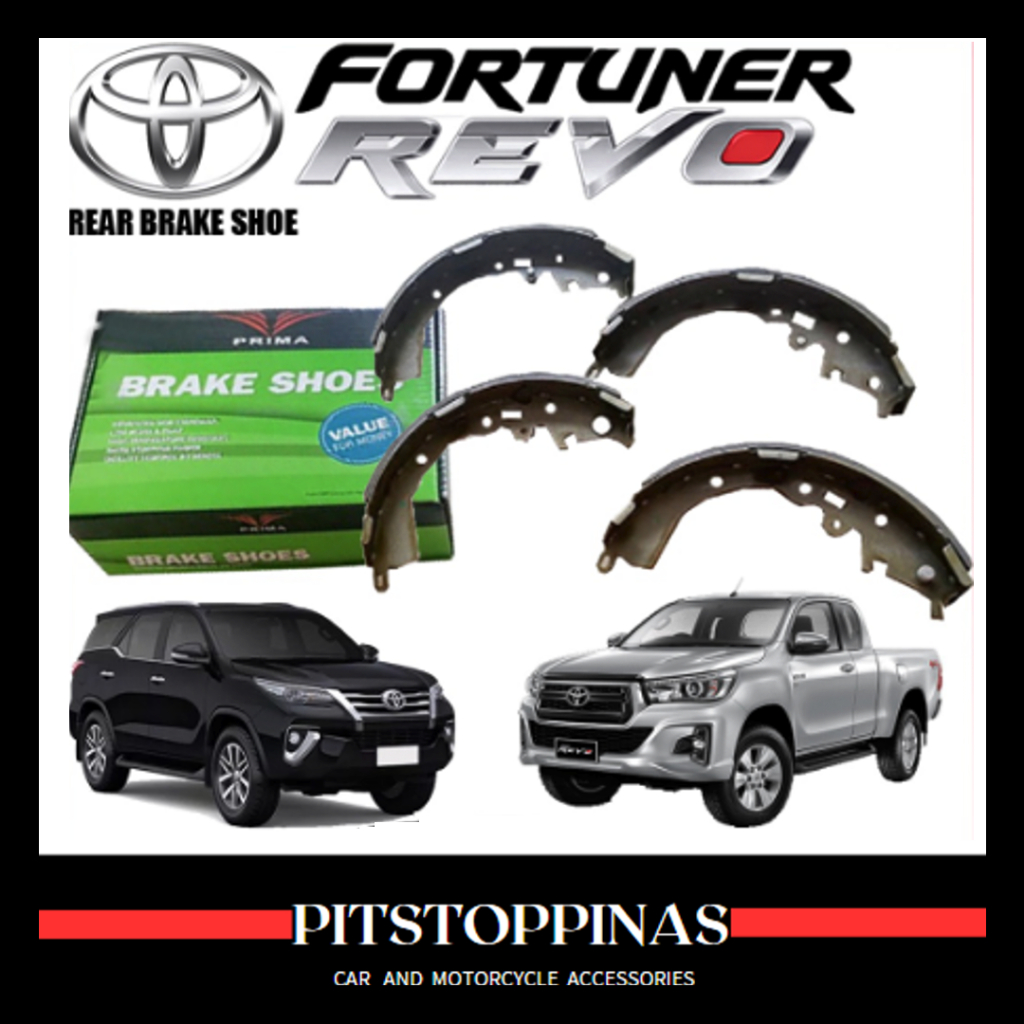 TOYOTA HILUX REVO / FORTUNER 2016-2021 REAR BRAKE SHOE ORIGINAL PRIMA ...