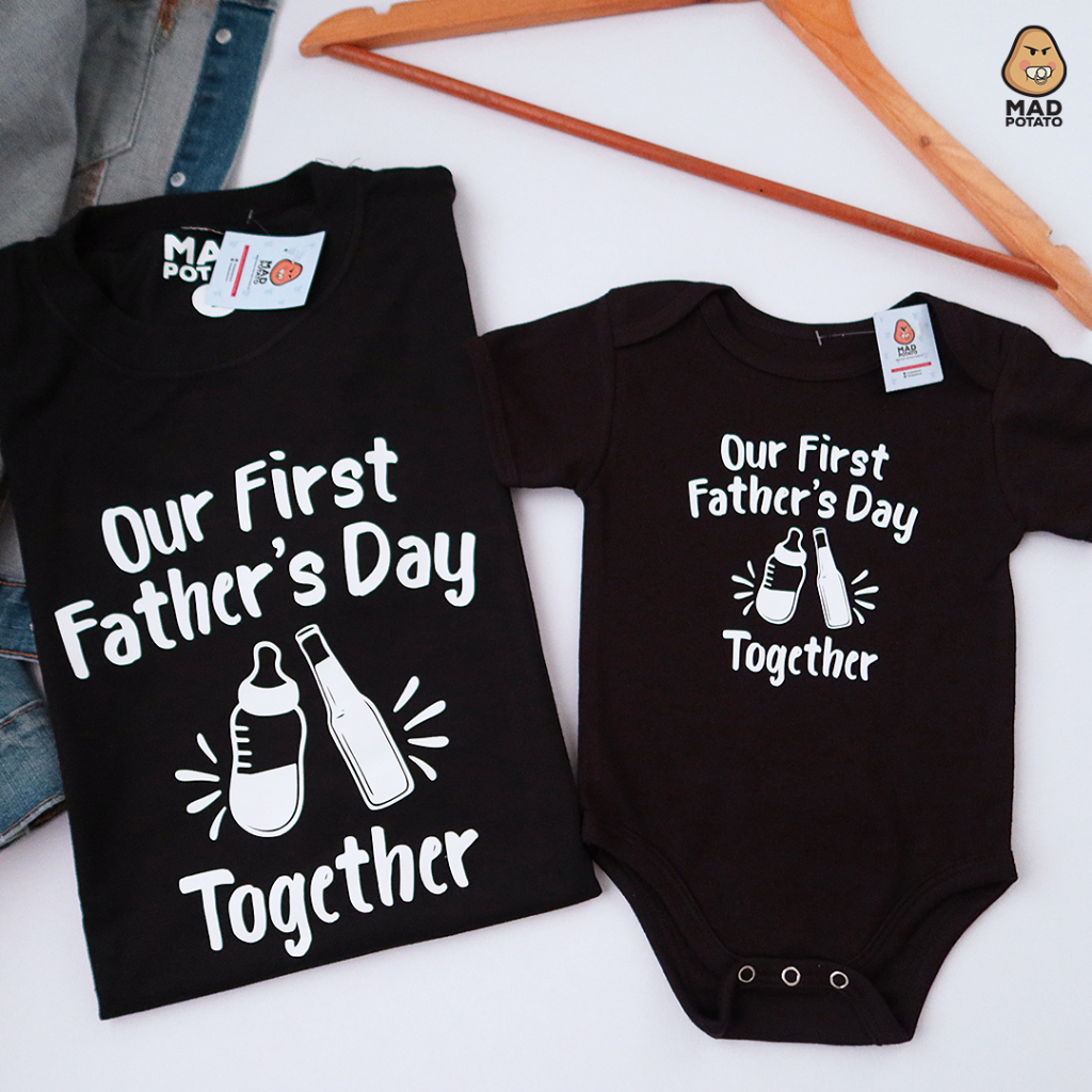 MAD POTATO OUR FIRST FATHER'S DAY Family Terno Matching Shirts Father ...