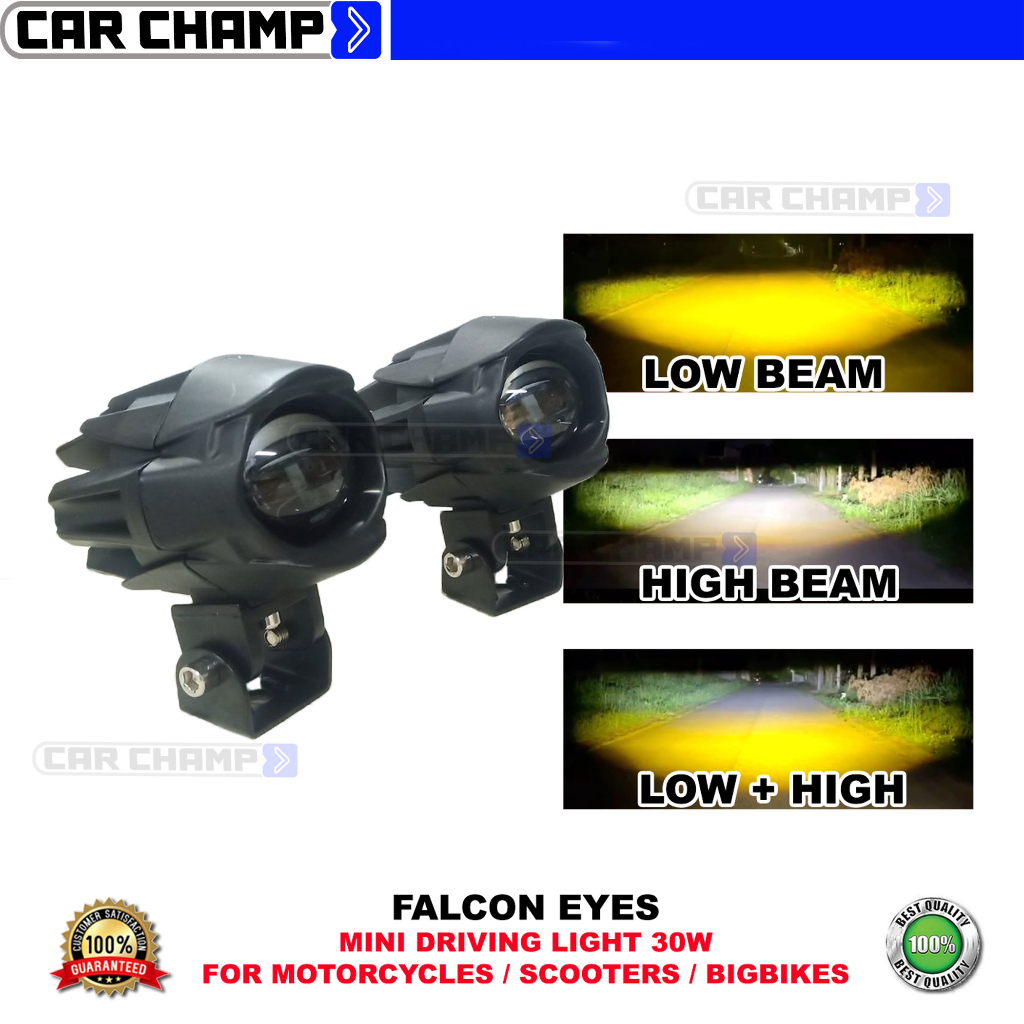 Mini Driving Light / Motorcycle External Auxiliary Led Light 3 Wires ...