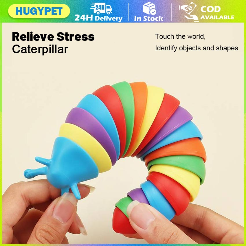 Rainbow Twisting Flexible Caterpillar Educational Montessori ...