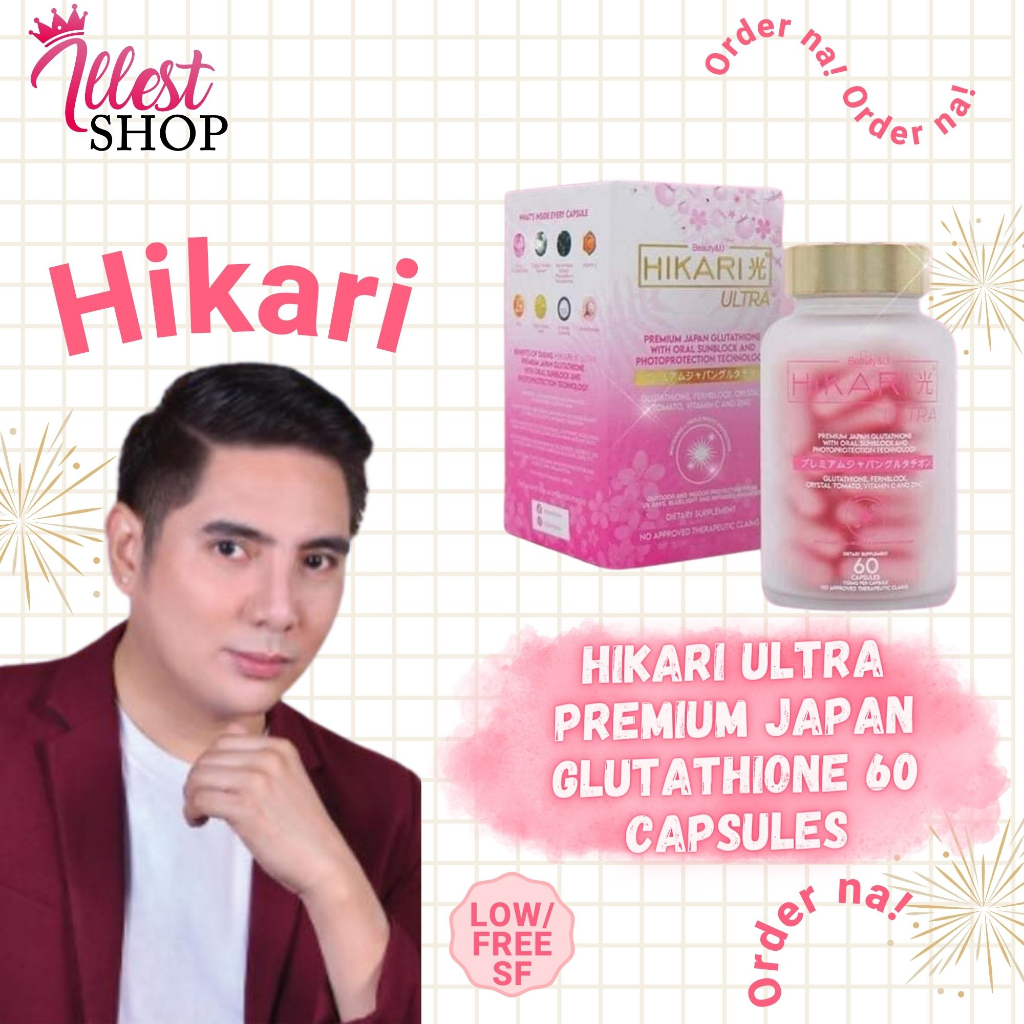 Hikari Ultra Premium Japan Glutathione 60 Capsules | Shopee Philippines