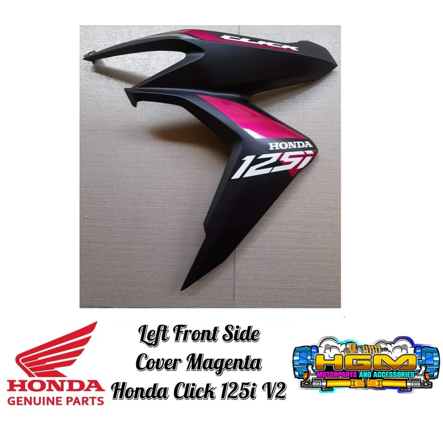LEFT SIDE FRONT COVER (MAGENTA) 2020 MODEL HONDA CLICK 125i V2 | 64600 ...