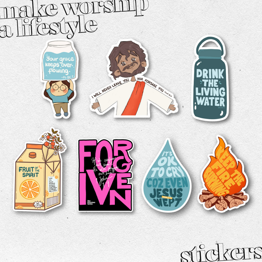 Worship Generation Sticker Collection 2 | Waterproof Matte Vinyl ...